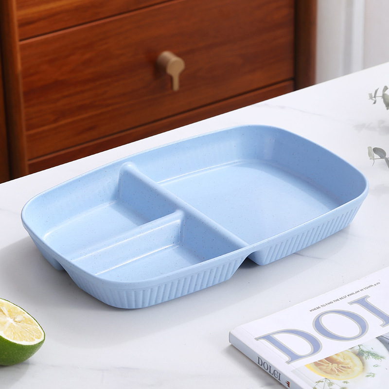 Divided Dish Diet Reusable Dinner Plate Kitchen Dinnerware Portion ...