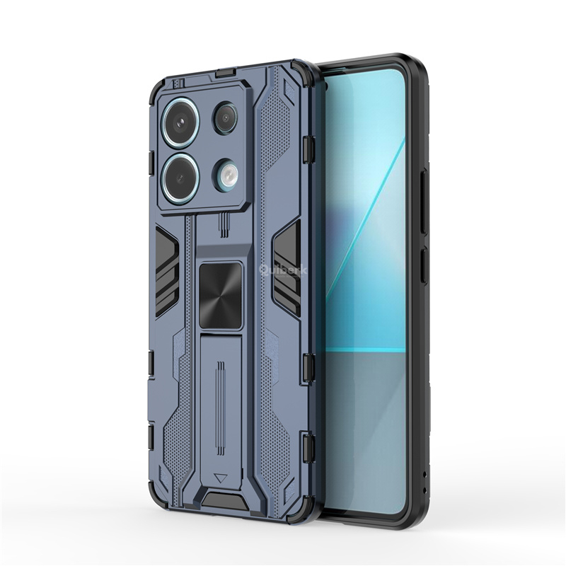 Quiberk for Xiaomi Poco X6 5G / Redmi Note 13 Pro 5G Camera Protection Stand Phone Case ...