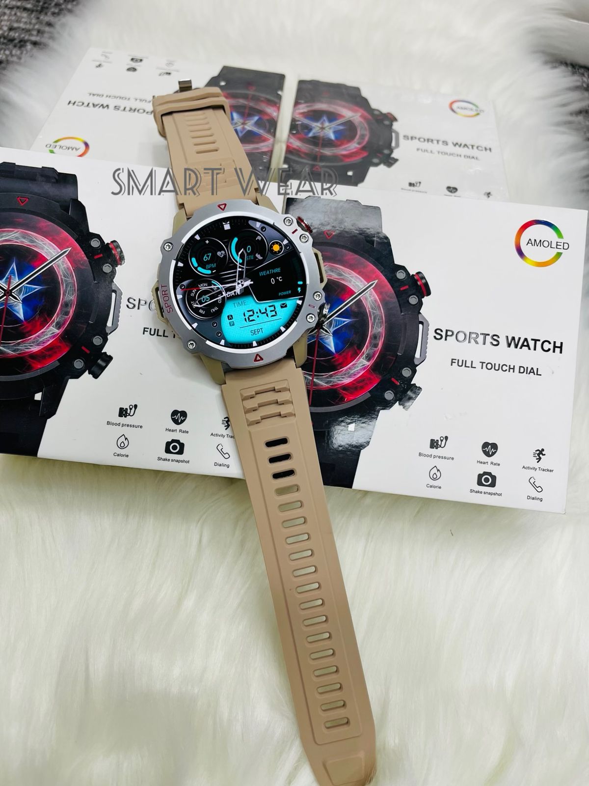 TF10 Pro Smart Watch | Round Dial | Amoled Display | Bluetooth Calling | Series 8 Smartwatch ...