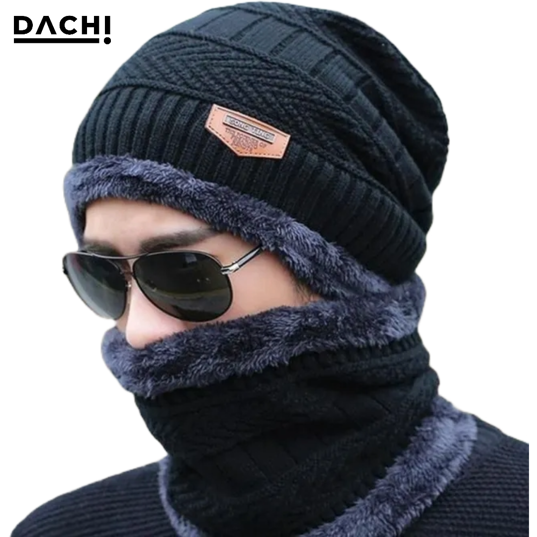 Dachi Winter Beanie Cap For Men Beanies Knit Hat knitted Cap Thicken ...