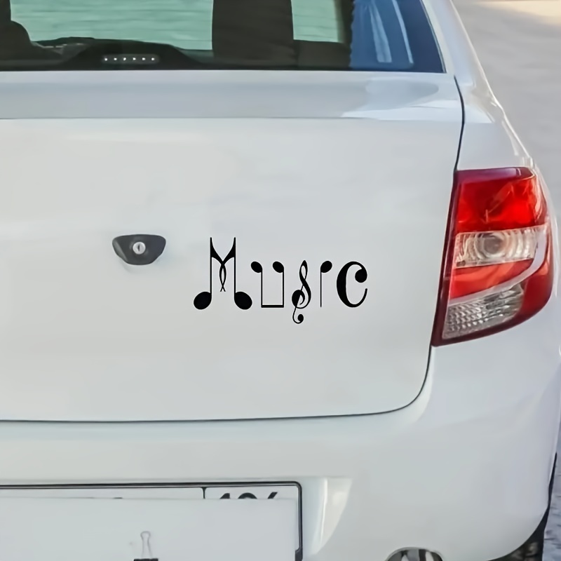 Music Notes Decal Vinyl Sticker - Waterproof PVC Material, Removable ...