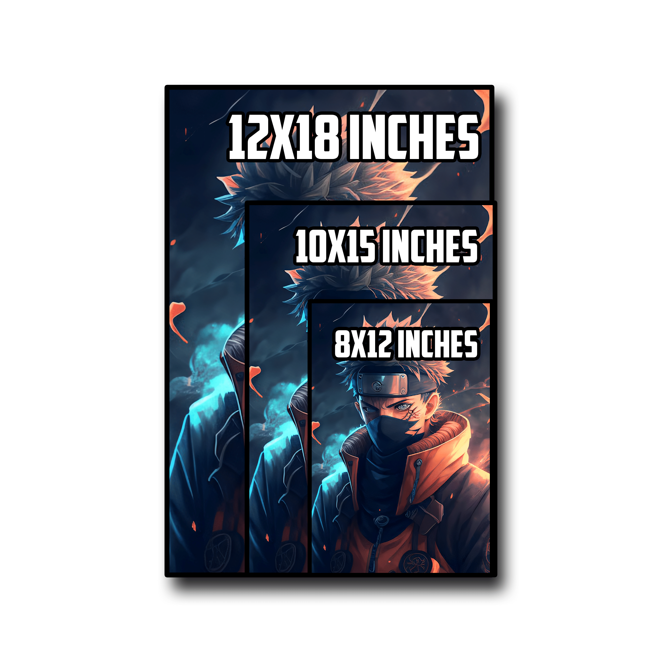 Naruto Picture Frame For Anime Lover | Custom Sizes High Quality ...