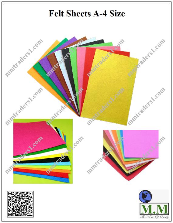 Felt Sheets Multi Colors A4 Size (Pack of 30 Pcs) | Daraz.pk