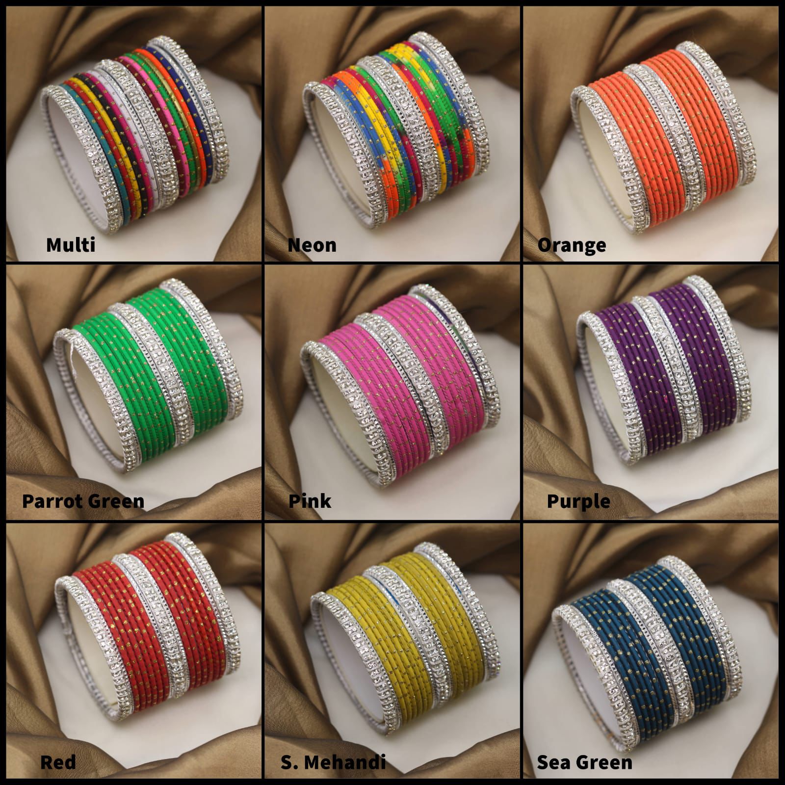 Metal Bangles Set | All colours and sizes available | pack of 1 set ...