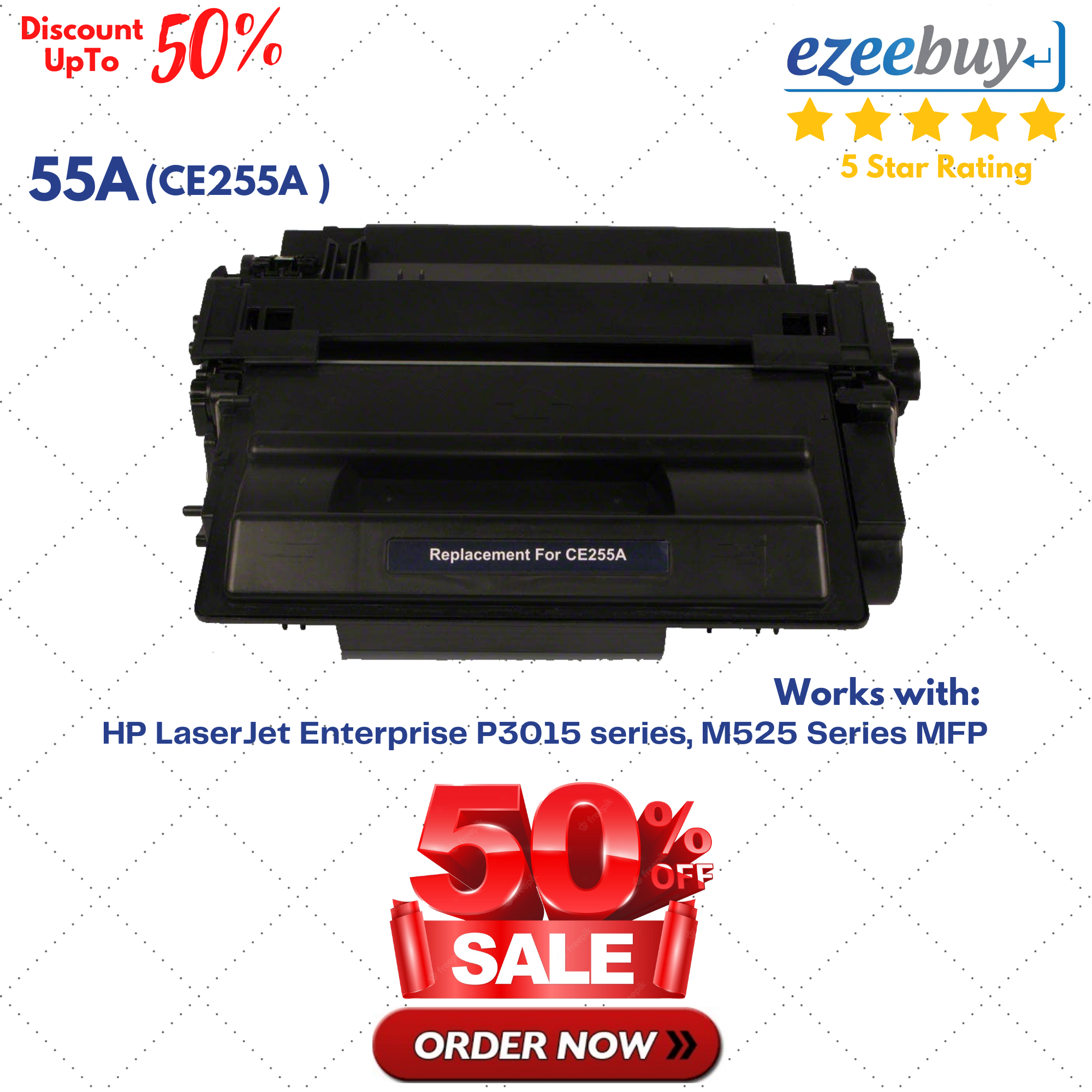 HP 55A CE255A Black LaserJet Toner Cartridge | Daraz.pk