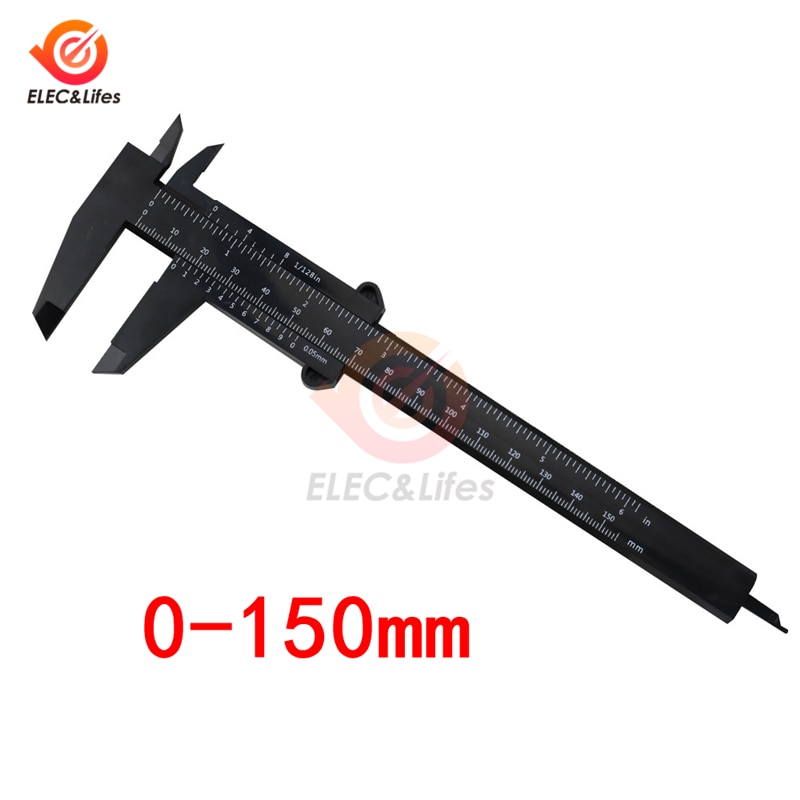 0-80mm 0-100mm 0-150mm Double Rule Scale Plastic Vernier Caliper ...