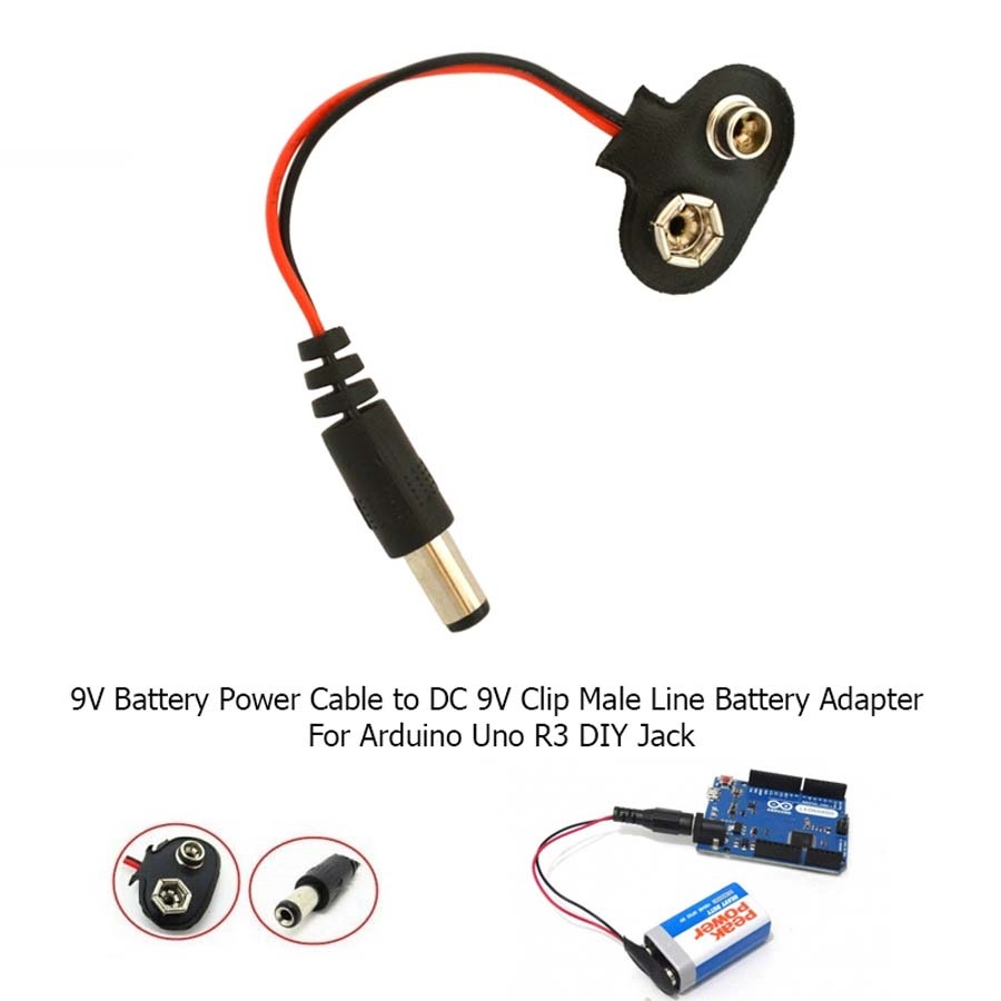 9v Arduino Battery Connector clip jack | Daraz.pk