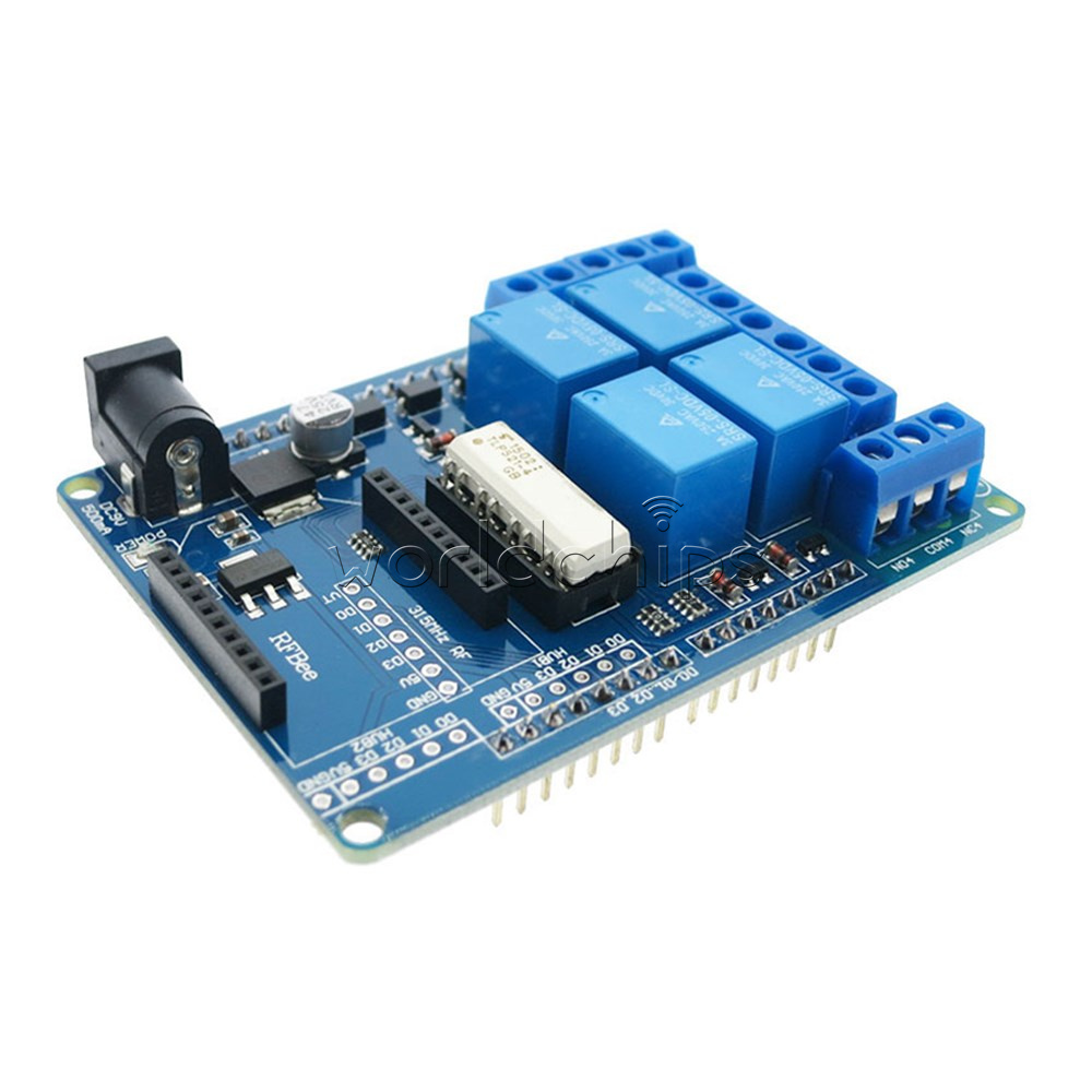 4 channel 5V Relay shield extension board xbee Relay Shield V1.3 for ...