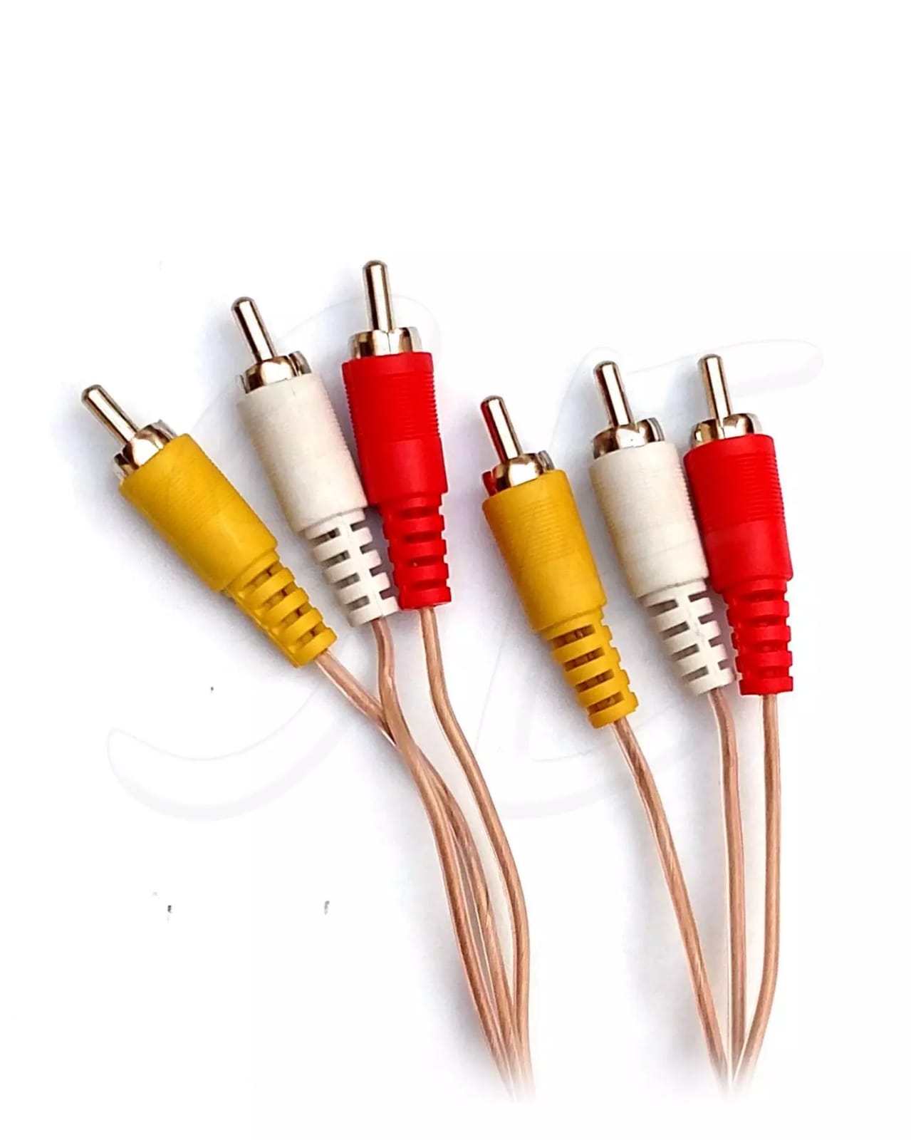 RCA To RCA Two Male Audio Video AV Cable 3+3 1.5meter / 3meter / 5meter ...