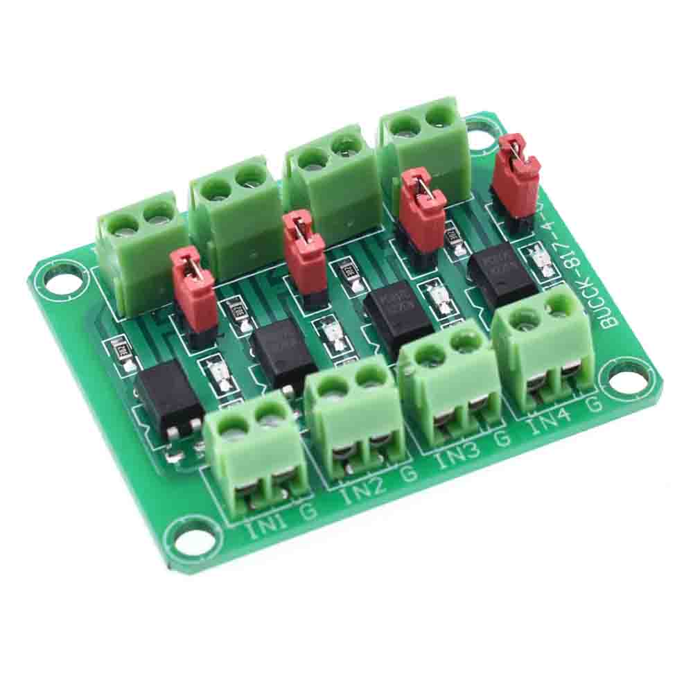 PC817 3.3V-30V 2 Way 4 Channel Optocoupler Board Voltage Converter ...