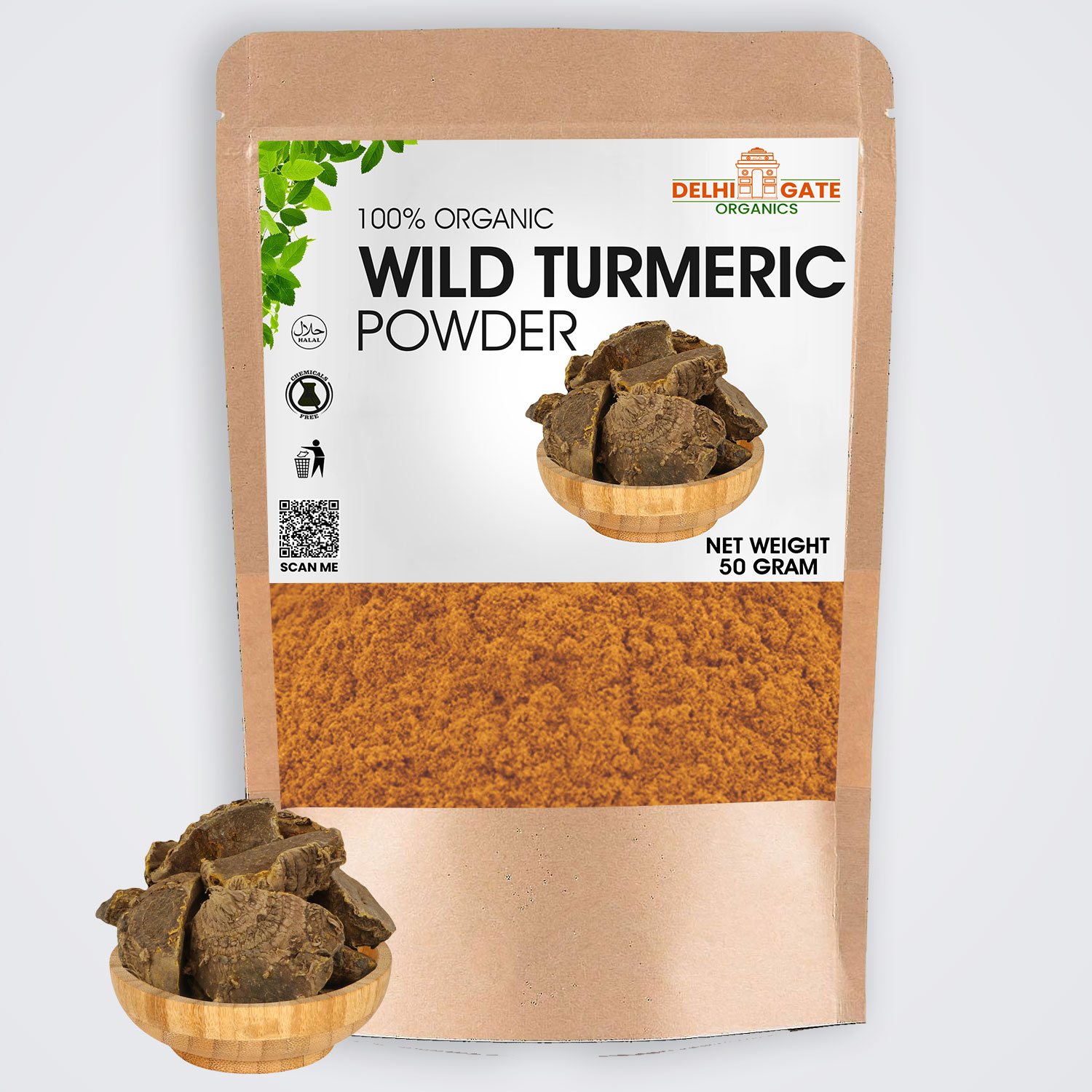 Organic Wild Turmeric Powder / Jangli Haldi Powder (Amba Haldi) - 50 ...