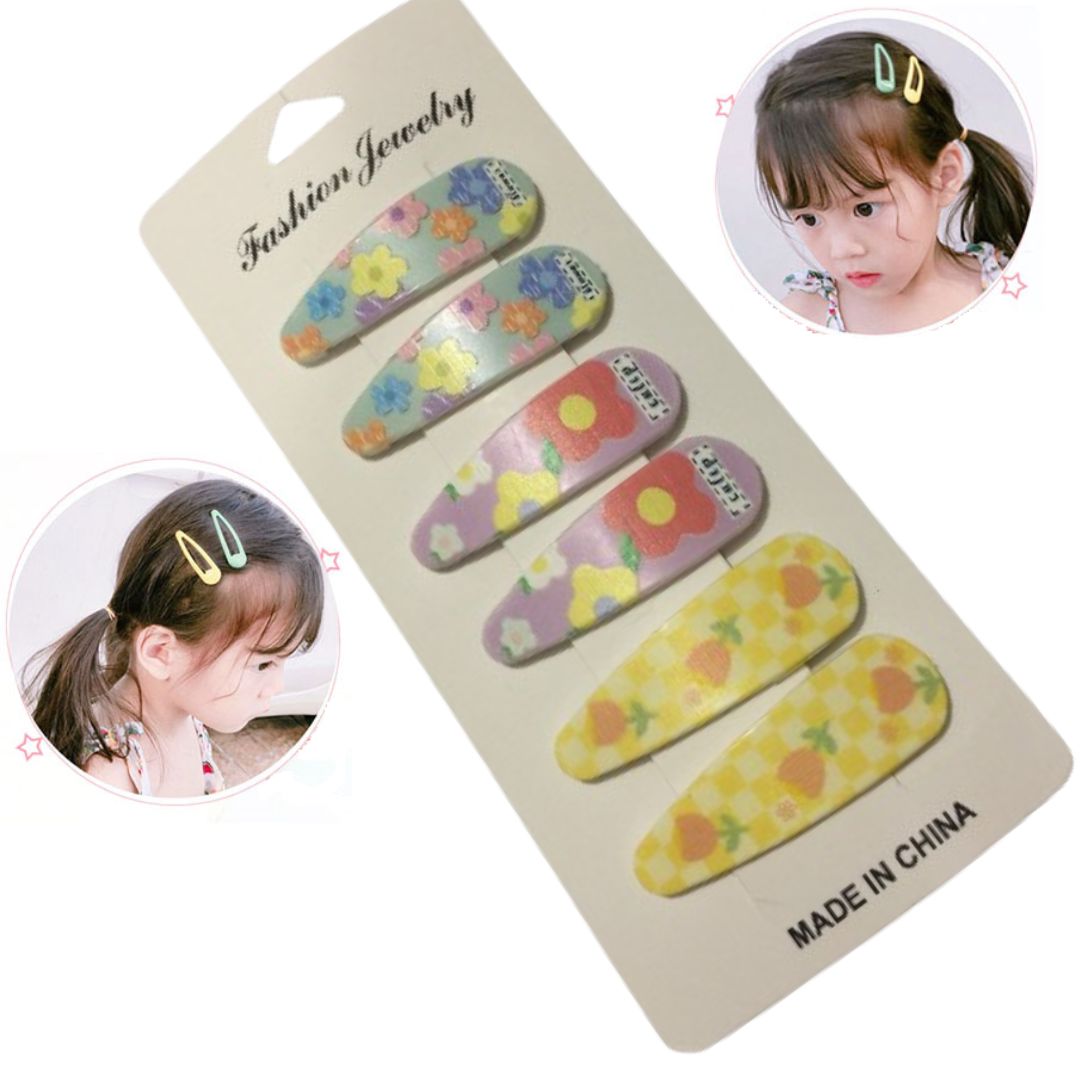 Girls Hair Pins Barrettes Click Clips Fancy Hair Wears | Daraz.pk