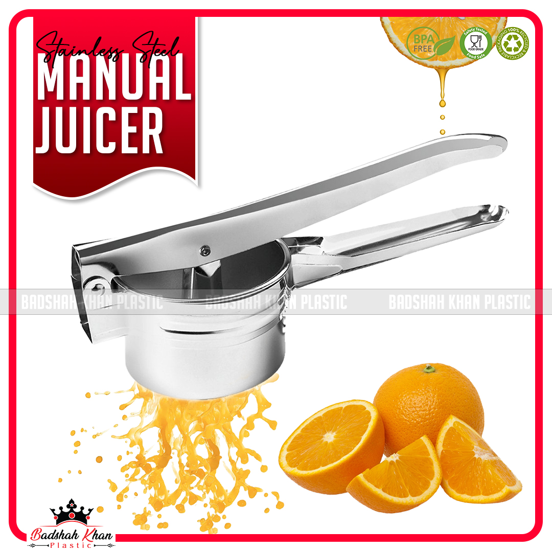 Orange Juicer Stainless Steel Squeeze Juice Manual Orange Squeezer ...