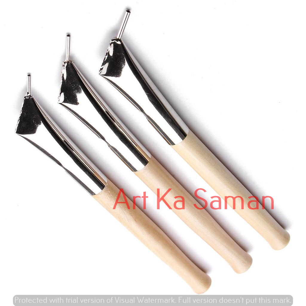 3Pcs Batik Pen Knife Pottery Clay Wax Print Tool Sculpture Sculpte ...