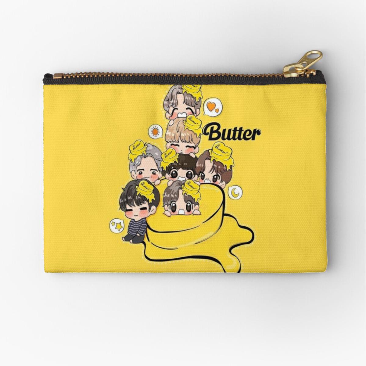 BTS BUTTERS DESIGN Chibi Fanart Pouch | Daraz.pk
