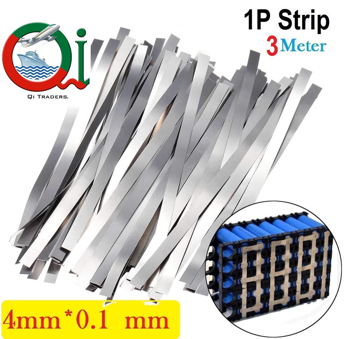 Nickel 3mm / 4mm /6mm/ 8mm / strip for Lithium Cell 18650 32650 32700 ...