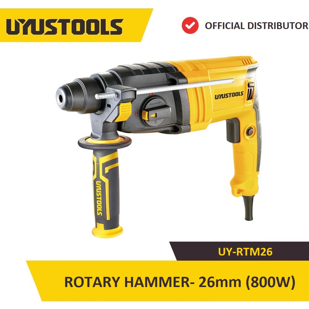 UYUSTOOLS - Rotary Hammer Drill Machine 26MM (800Watt) UY-RTM26 | Daraz.pk