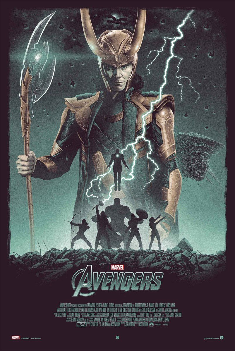 Loki Odinson The Avengers by the Marvel MCU 2.0 Multiverse Fan Posters ...
