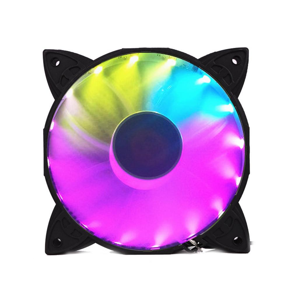 12V 6PIN Colorful Light 12CM DC Computer Chassis Cooling Case RGB ...