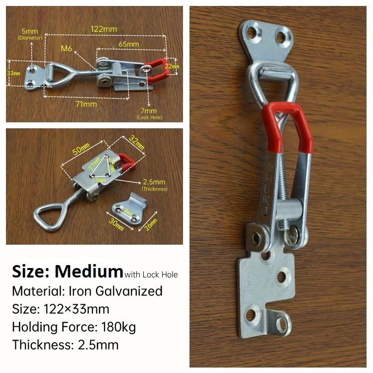 Adjustable Toggle Latch Clamps Heavy Duty Quick Release Hasp Latch with ...