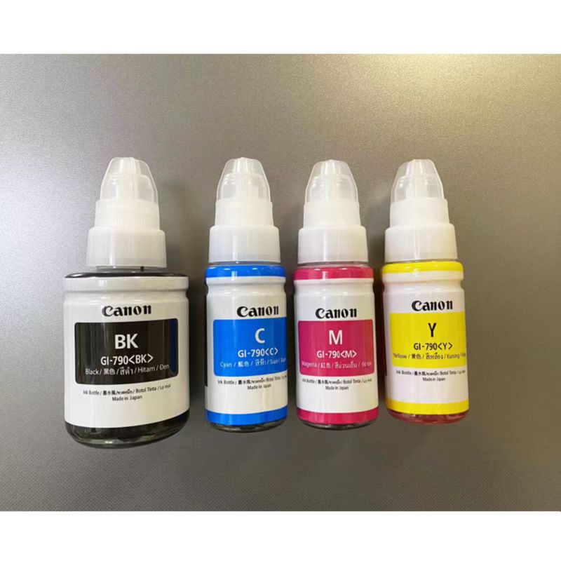 Canon GI-790 Ink Bottle Set ( Black / Cyan / Yellow / Magenta ) ( Japan ...