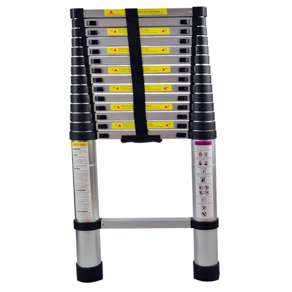 Adjustable Aluminium 10 Steps Folding Ladder Having Height 2.9 Meter ...