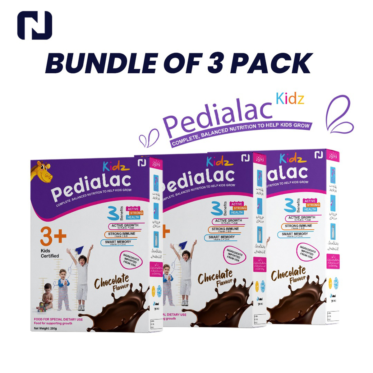Pedialac Kids Complete & Balanced Nutritional Milk Powder Chocolate ...