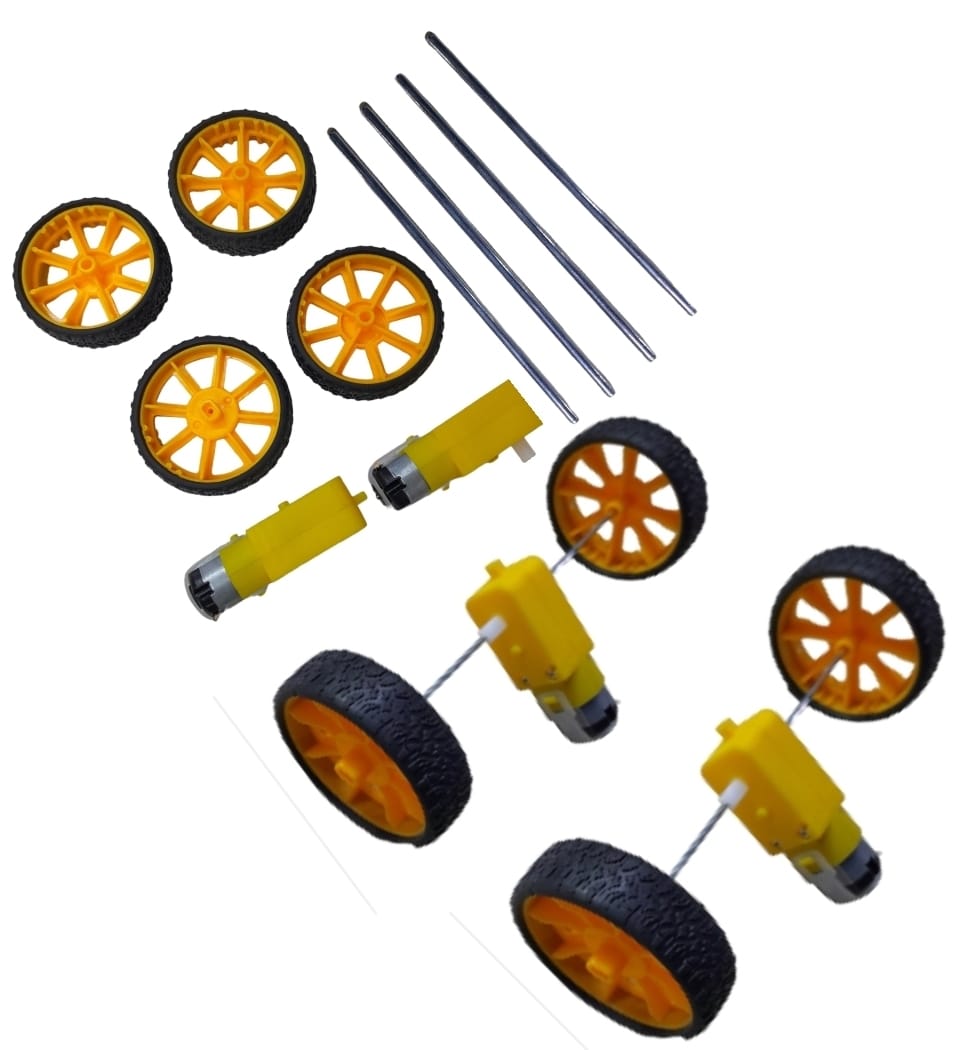 Toy car wheel set Diy educational project | Daraz.pk
