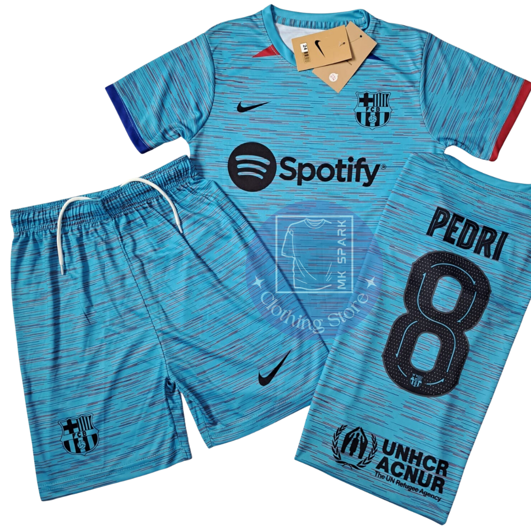 Pedri Barcelona Away Kids kit 2023-24 | Daraz.pk