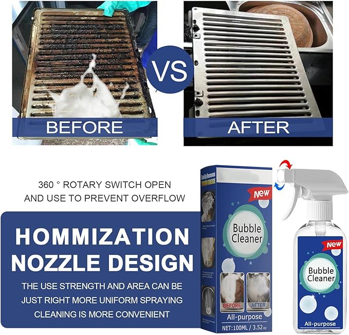 Foam Cleaner - Kitchen Grease Cleaner Household Kitchen Cleaner All ...