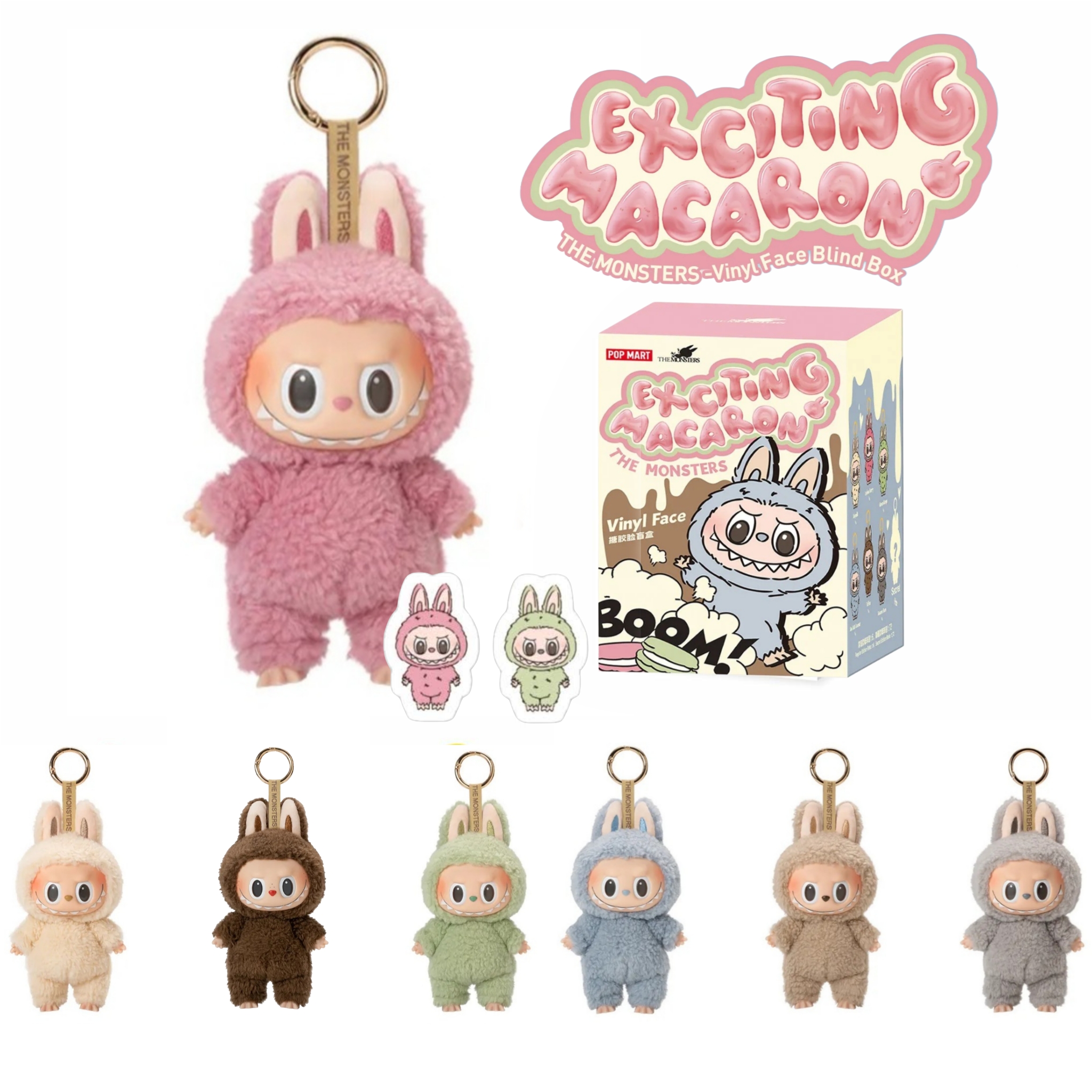 Labubu Doll Blind Box v3 Big Into Energy | 7inches / 17cm Original Size ...