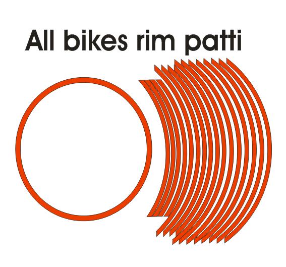 cg 125 - cd 70 all bikes rim patti Pvc Sticker For Bikes,Cars,Laptop 0076 | Daraz.pk