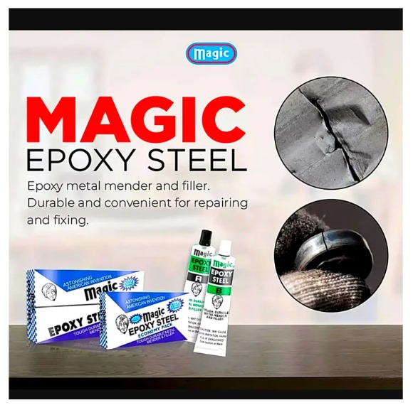 Magic Depoxi Steel & Magic 4minute Clear Epoxy & Magic Epoxy Steel ...