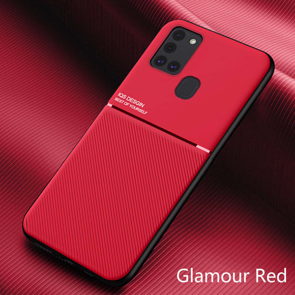 For Samsung Galaxy A21S Phone Case,Luxury Ultra thin Magnetic Car Shockproof Soft Back Cover ...