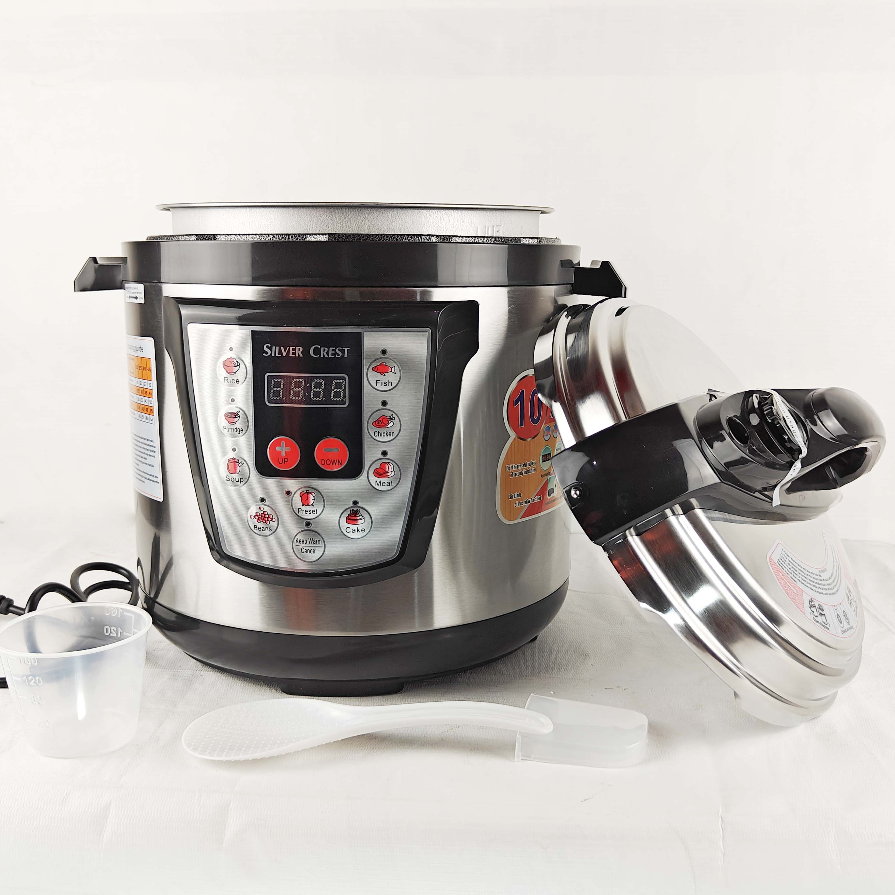 SILVER CREST ELECTRIC PRESSURE COOKER BEST QUALITY KEEP WARM FUNCTION 6 ...