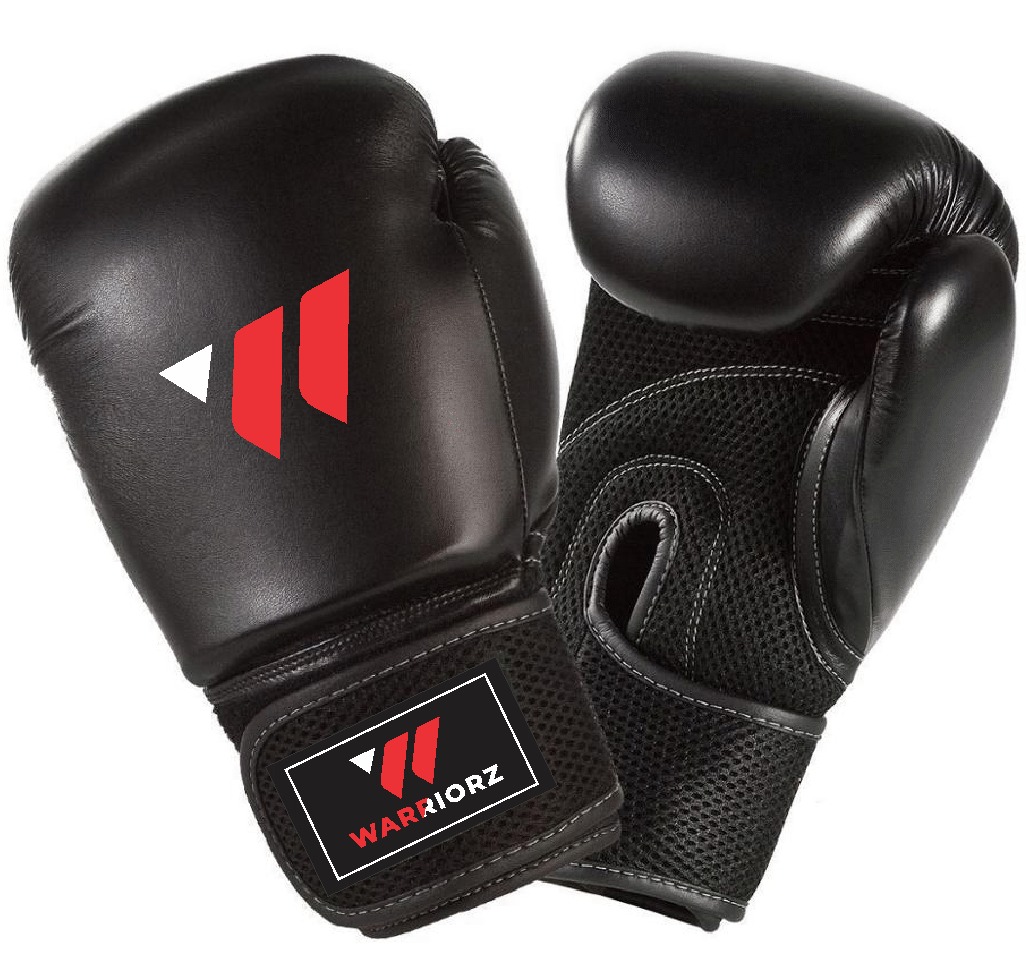 Cow Hide Leather Boxing Gloves Muay Thai Punch Bag Sparring MMA ...