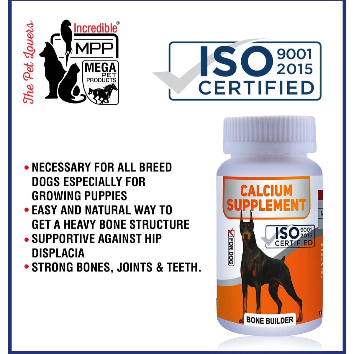 CALCIUM SUPPLEMENT FOR PUPPIES AND DOGS- BONE BUILDER - BEST FOR AND ...