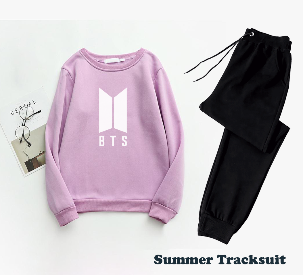 Summer Tracksuit BTS Printed Soft JerseyFabric Full Sleeves Shirt ...