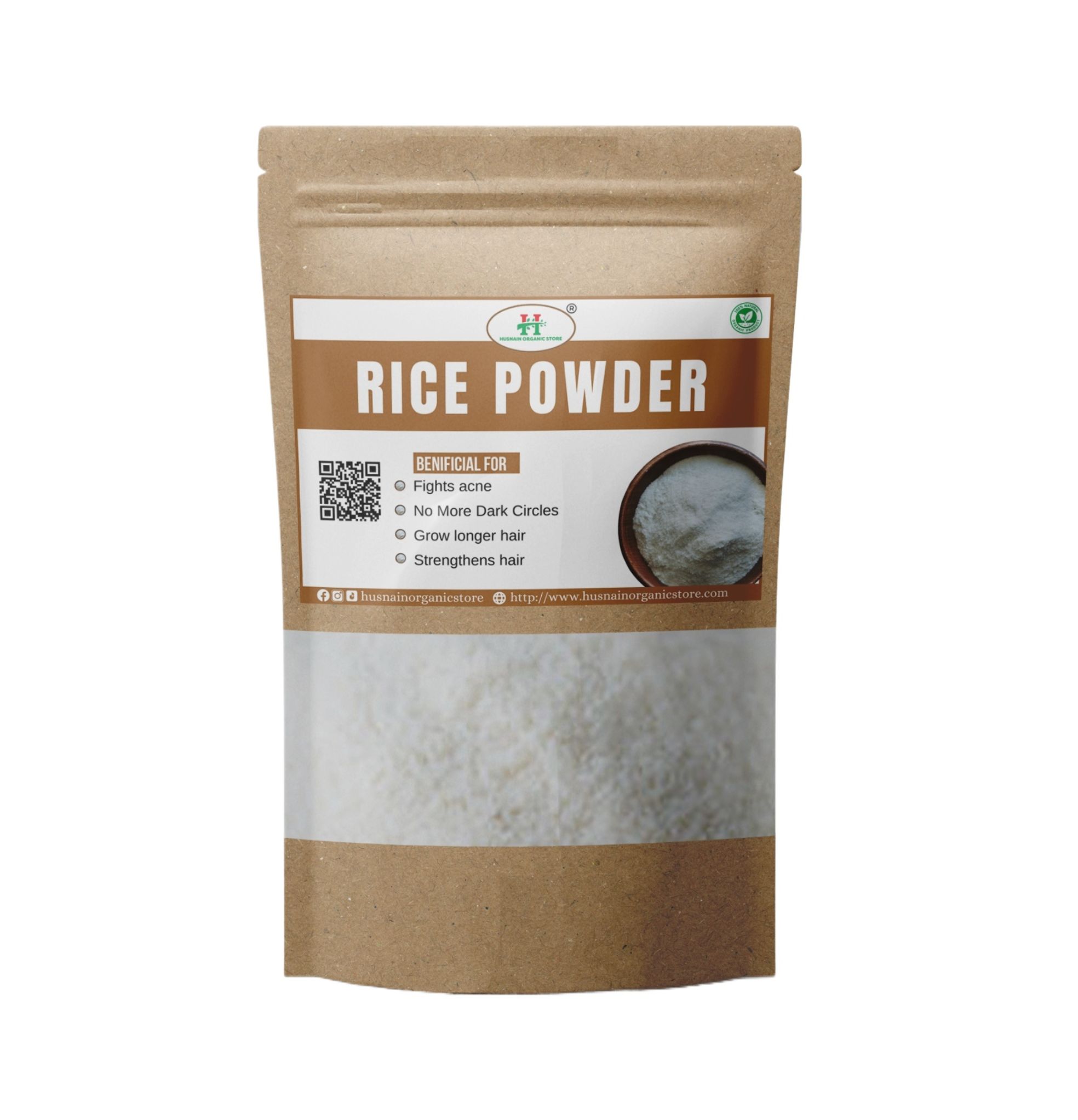 Husnain Organic Store | Rice powder for skin care | Rice Flour | Chawal ...