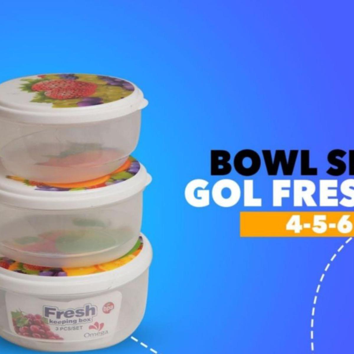 Pack of 3 Round Shape Glass Bowls Set | Daraz.pk