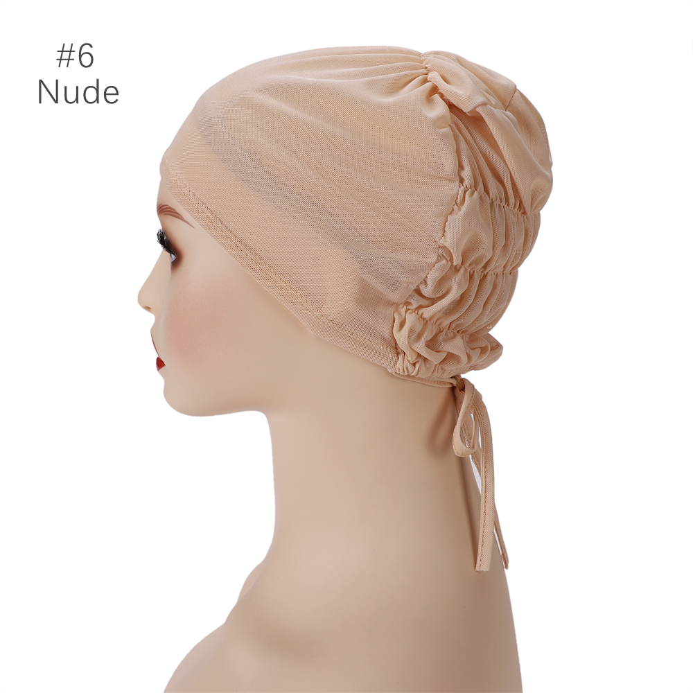 【HOT】 Breathable Hijab Undercap Summer Headcover Instant Mesh Bonnet ...