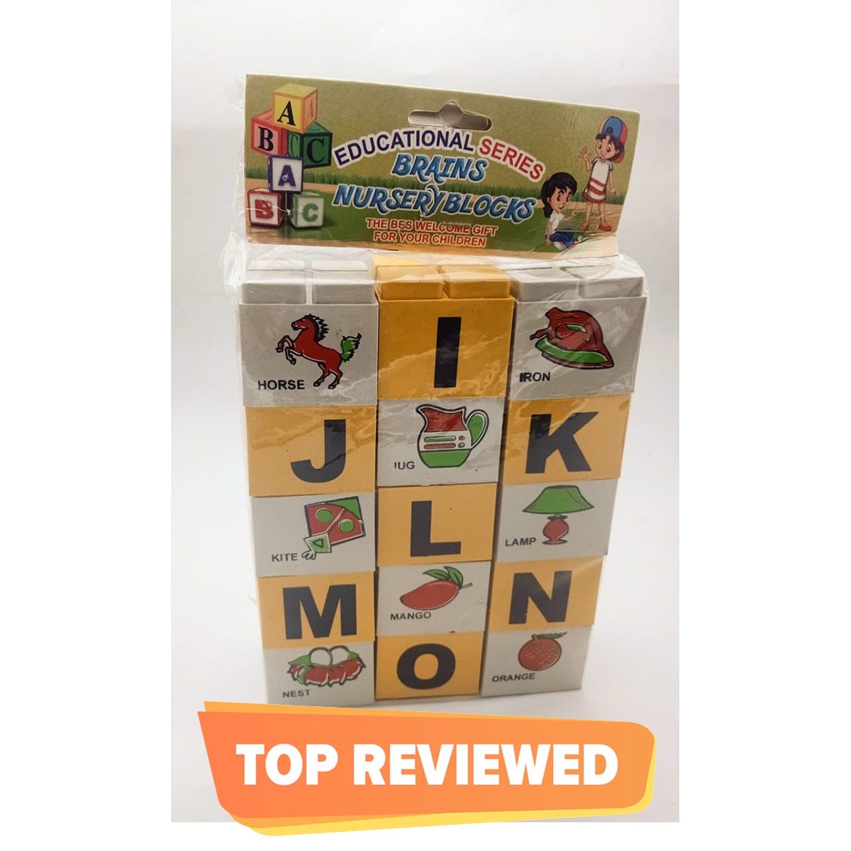 Educational Abc Big Size Building Blocks Set For Kids - English ...