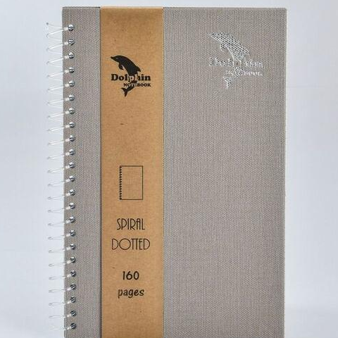 Dolphin Notebooks A5 Spiral - Grey - Dotted Price in Pakistan - View ...