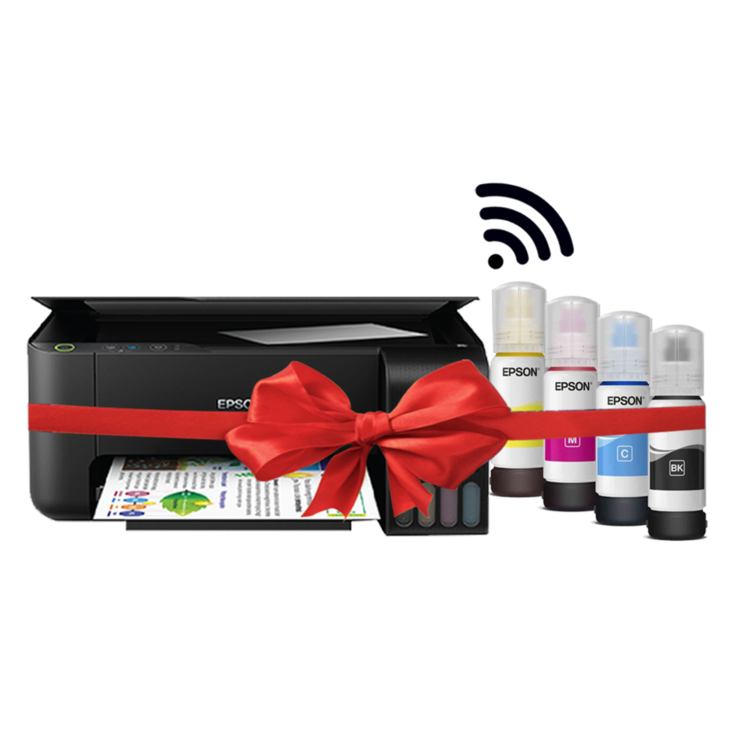 Epson EcoTank L3150 (with 2 ink sets) Wi-Fi All-in-One Ink Tank Printer ...