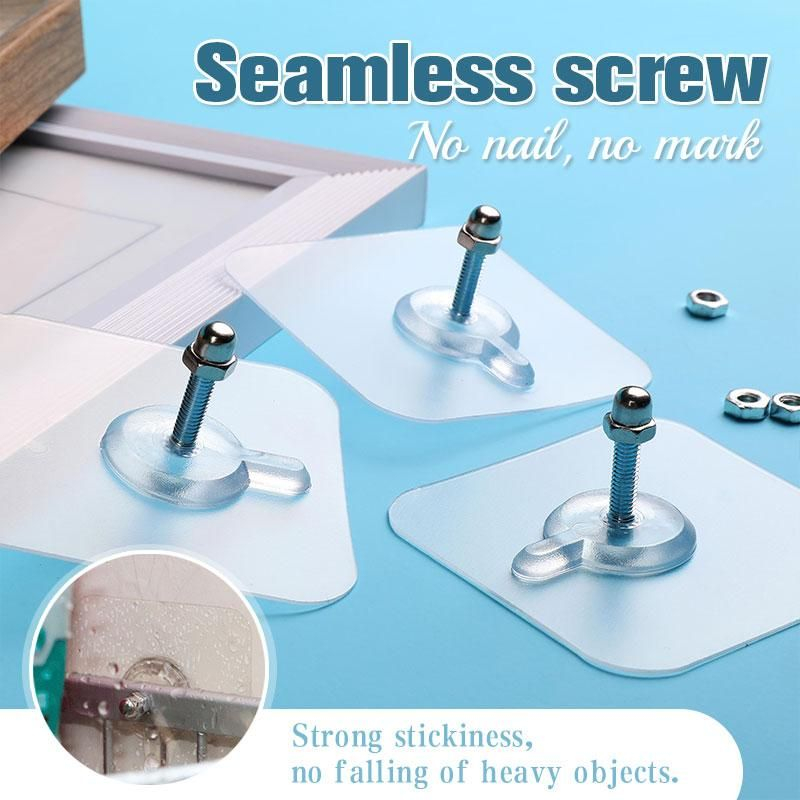 10pcs Seamless Nails Frame Invisible Hanger Hooks Nail Wall Photo 最大41 ...