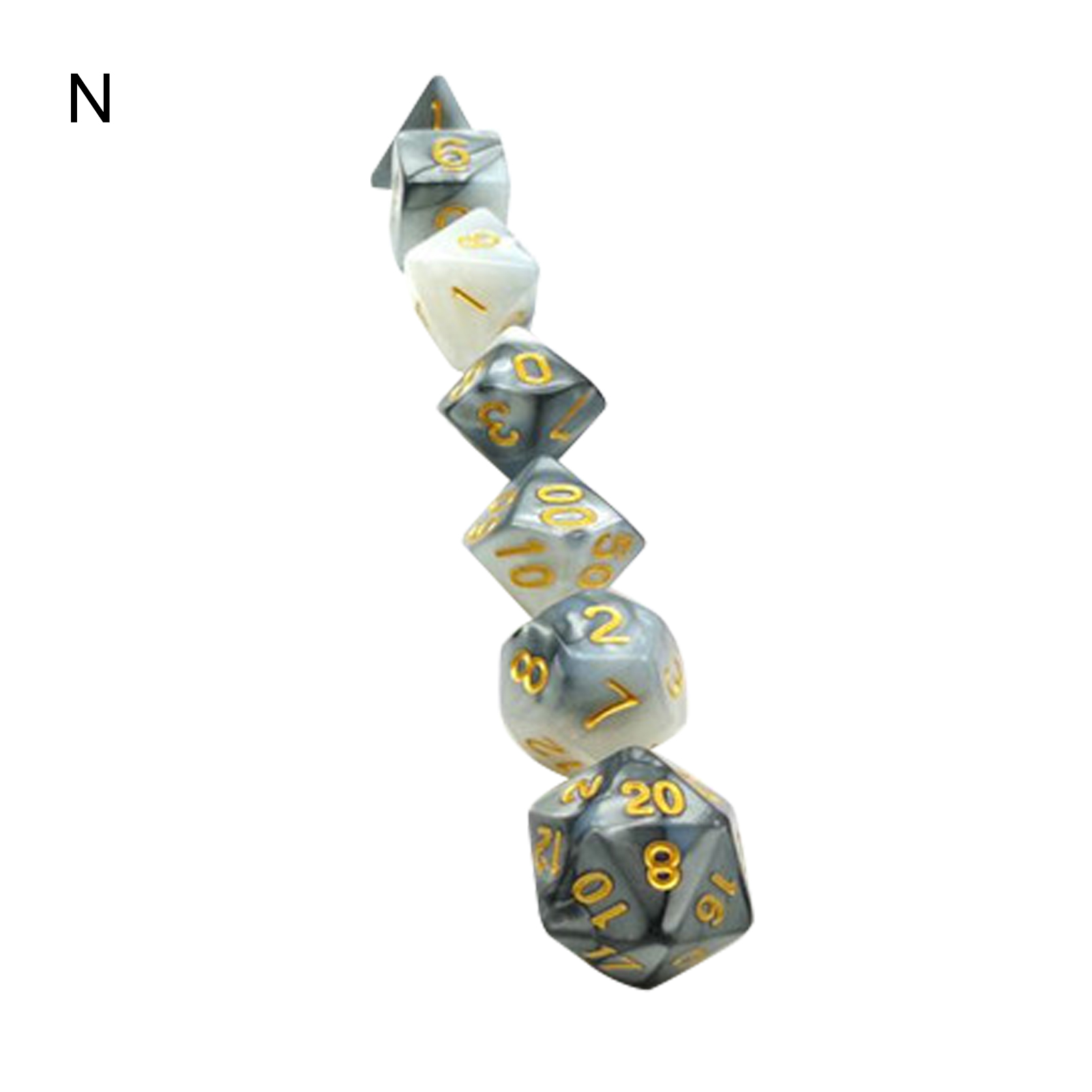 Rolling Dice Practical Ability Double-Colors Polyhedral Game Dice ...