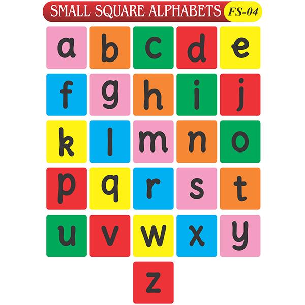 Small Square Alphabets(abc) Fs-04 Coloured | Daraz.pk