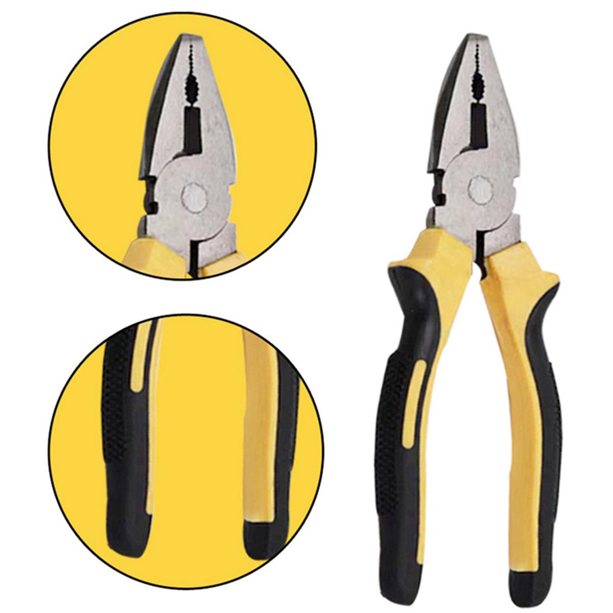 Multi-Function Pliers PVC Plastic Handle Cable/Wire Cutters Vise 8-Inch ...