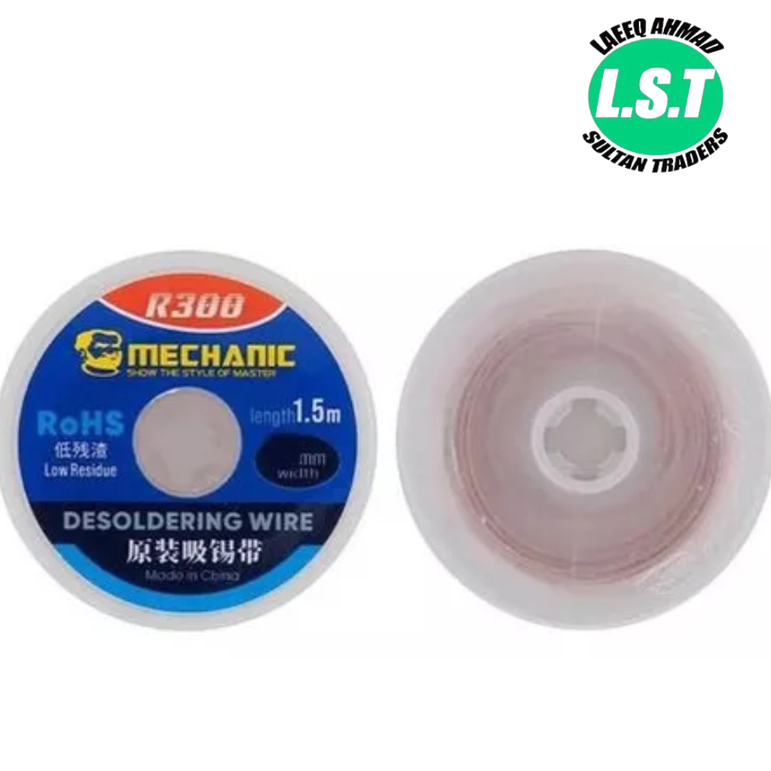 MECHANIC R300 Solder Wick 1.5mm Desoldering Braid Wire Tin Remover BGA Welding Soldering Tools ...