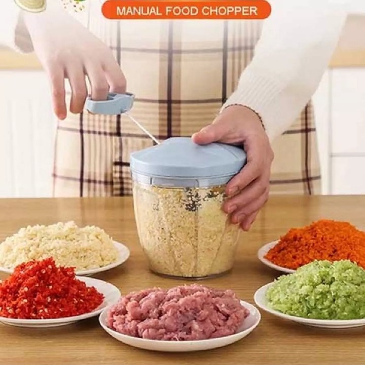 Multifunction and Manual Hand Pull Speedy Chopper with 5 Blades 900ml ...